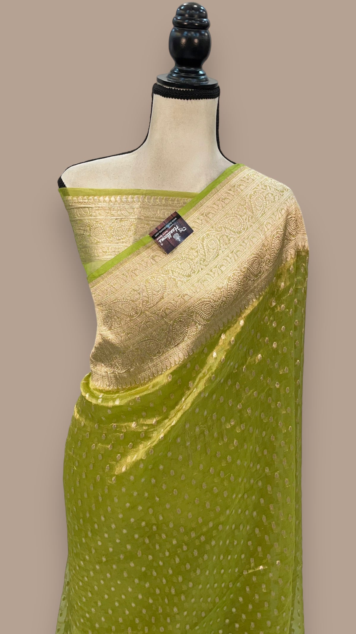 Pure Kora Tissue Handloom Banarasi Saree — The Handlooms
