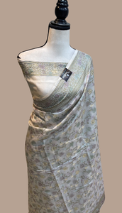 Pure Butter Crepe Banarasi Saree | The Handlooms