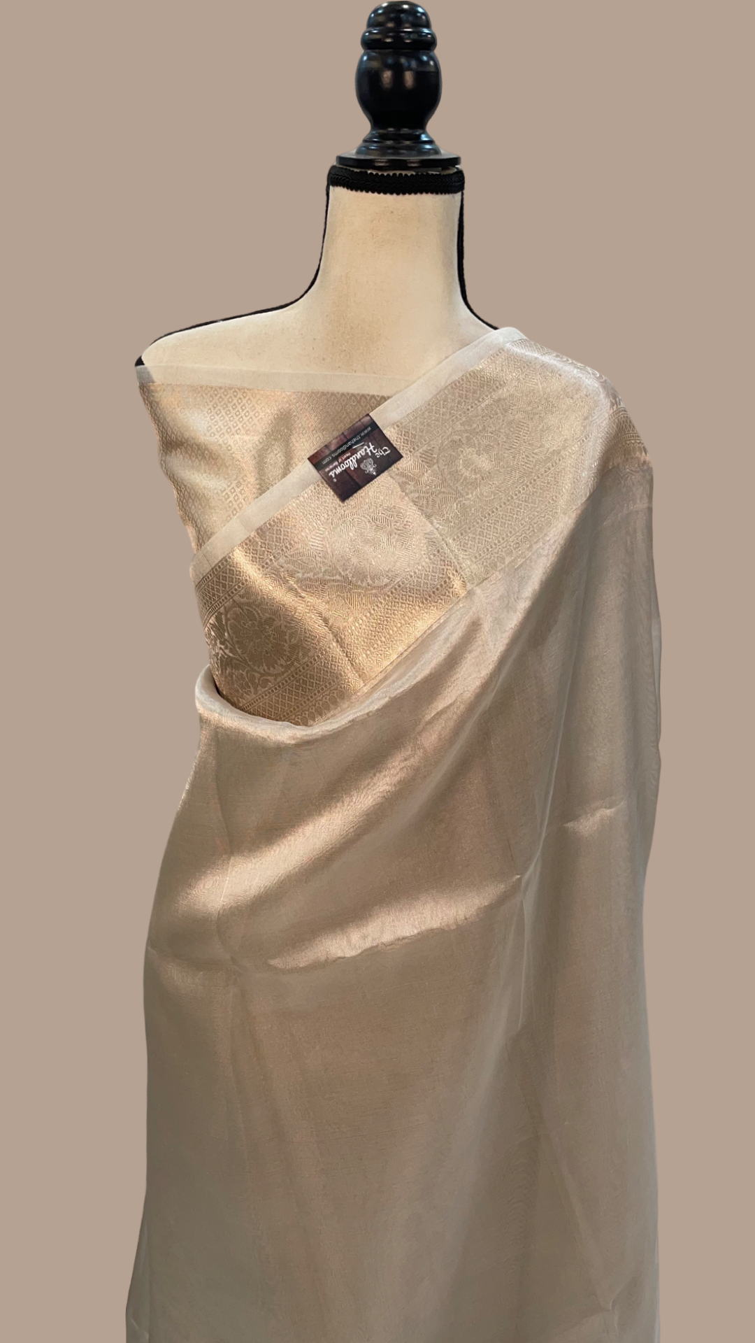 Pure Kora Tissue Handloom Banarasi Saree — The Handlooms