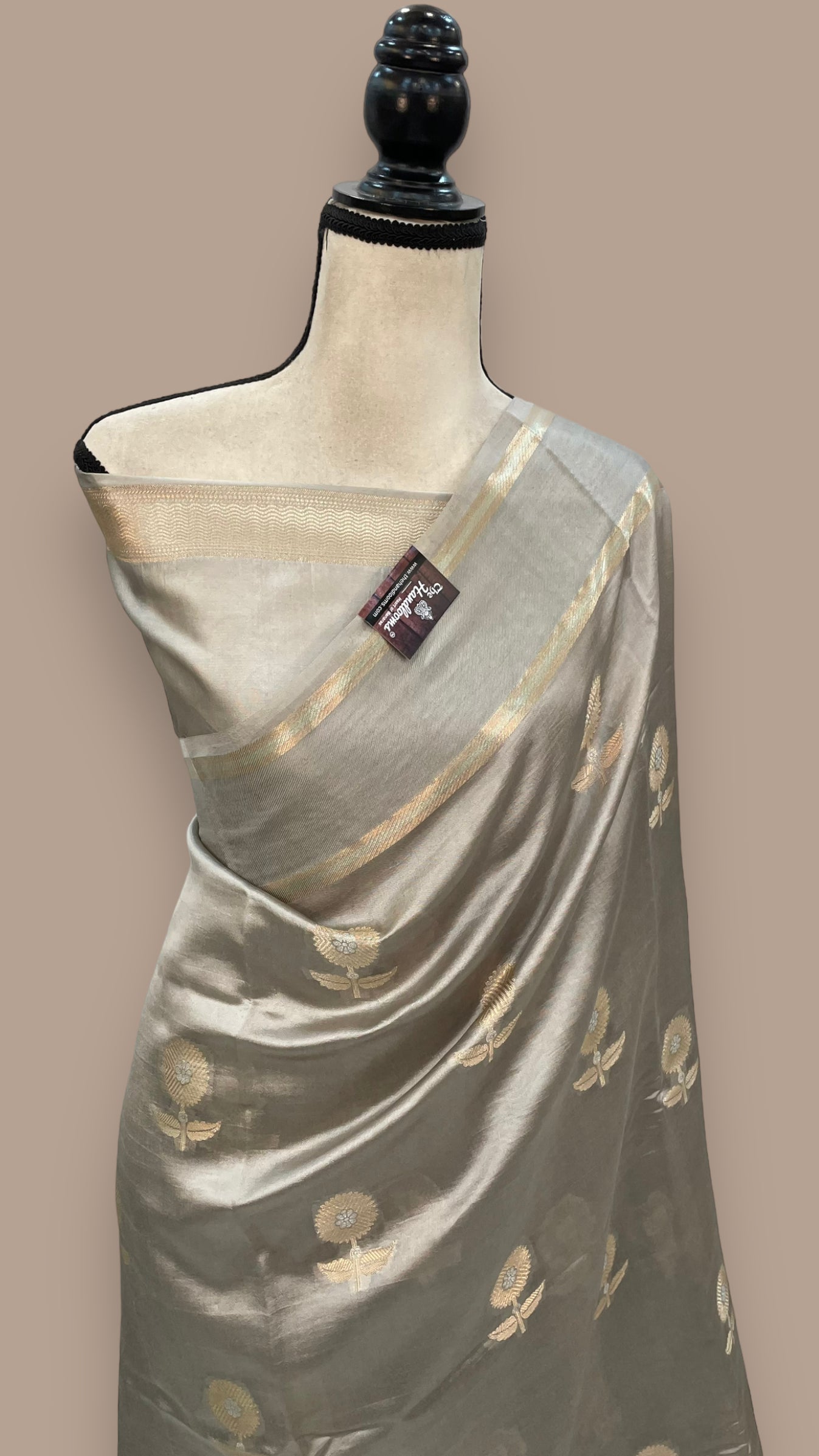 Pure Mango Silk Banarasi Handloom Saree — The Handlooms