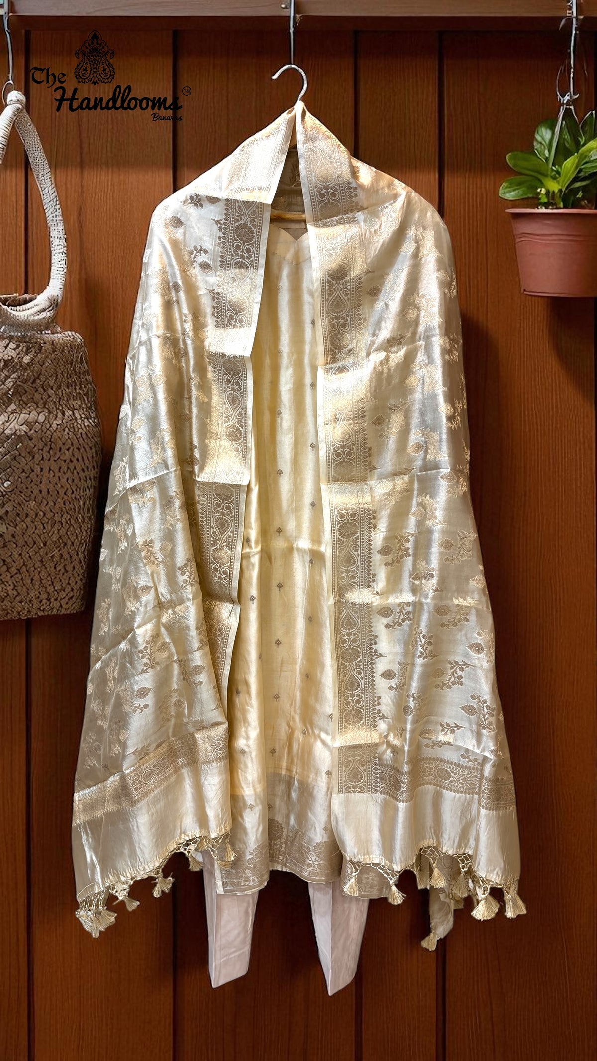 Pure Mango Silk Handlooms Banarasi Dress material - Stitched — The ...