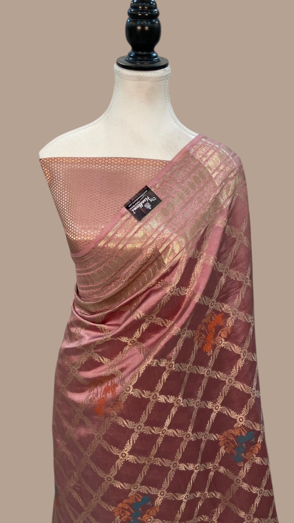 Pure Mango Silk Banarasi Handloom Saree — The Handlooms
