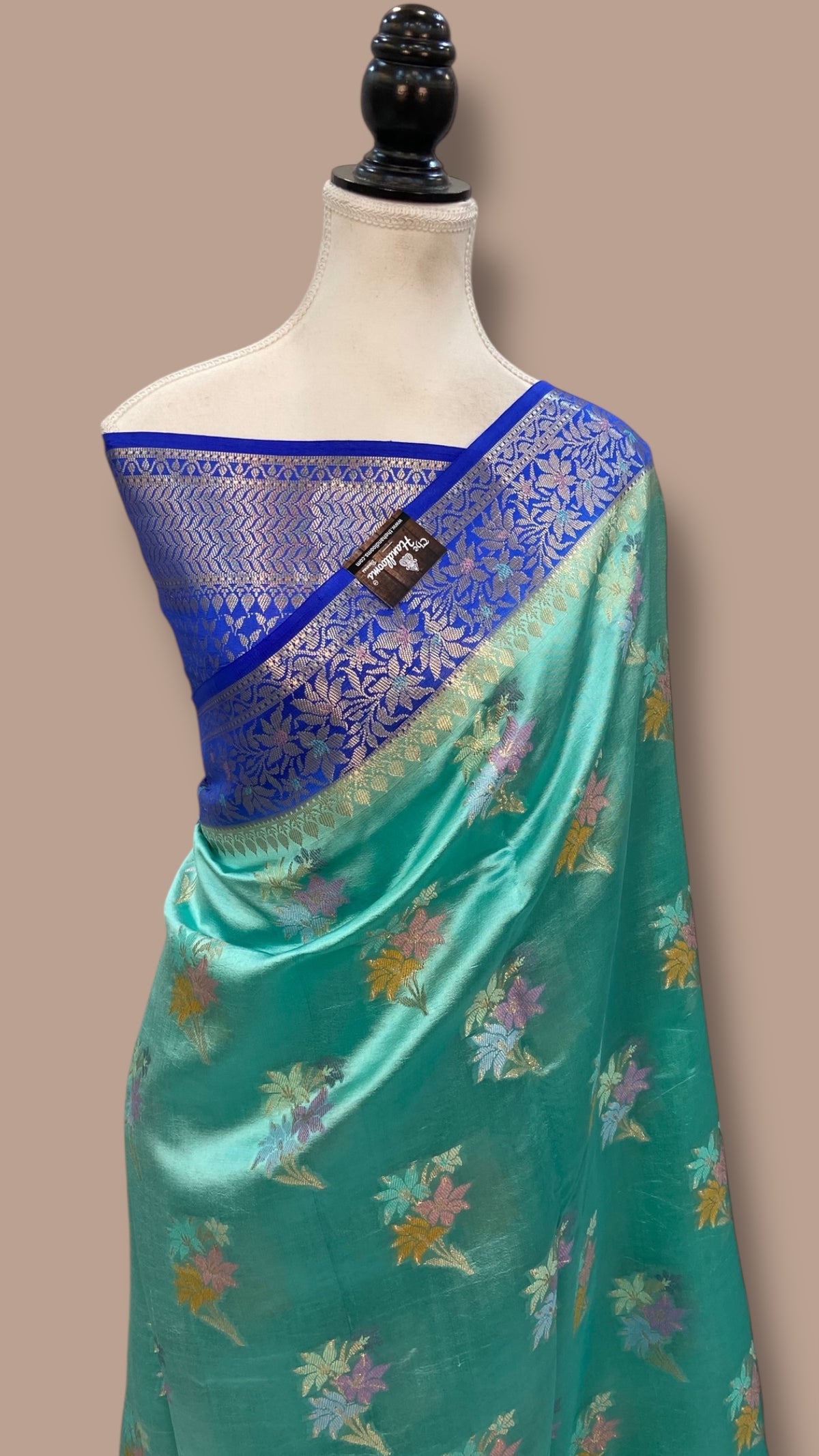 Pure Mango Silk Banarasi Handloom Saree — The Handlooms